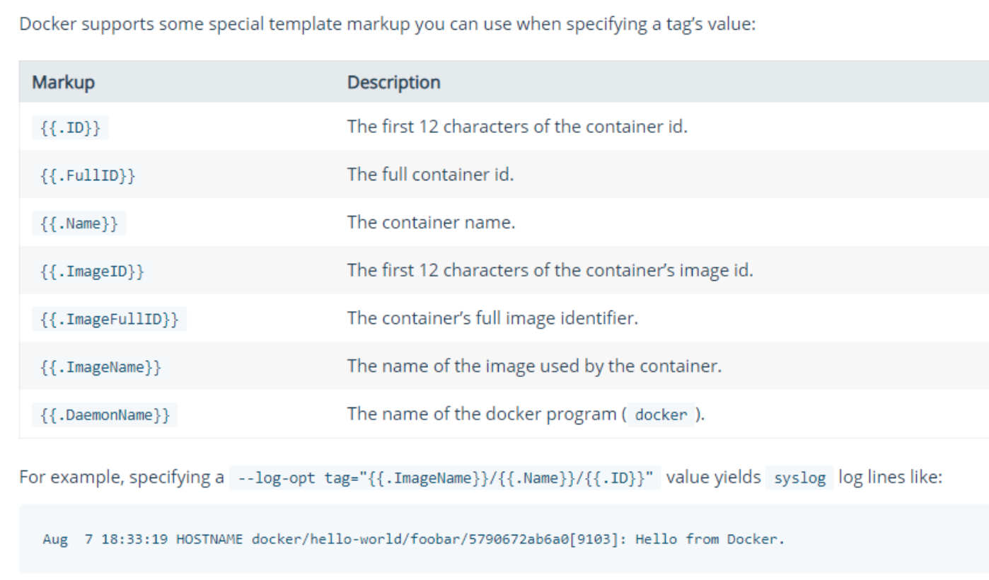 Custom log format for specific Docker containers - Programmer Sought