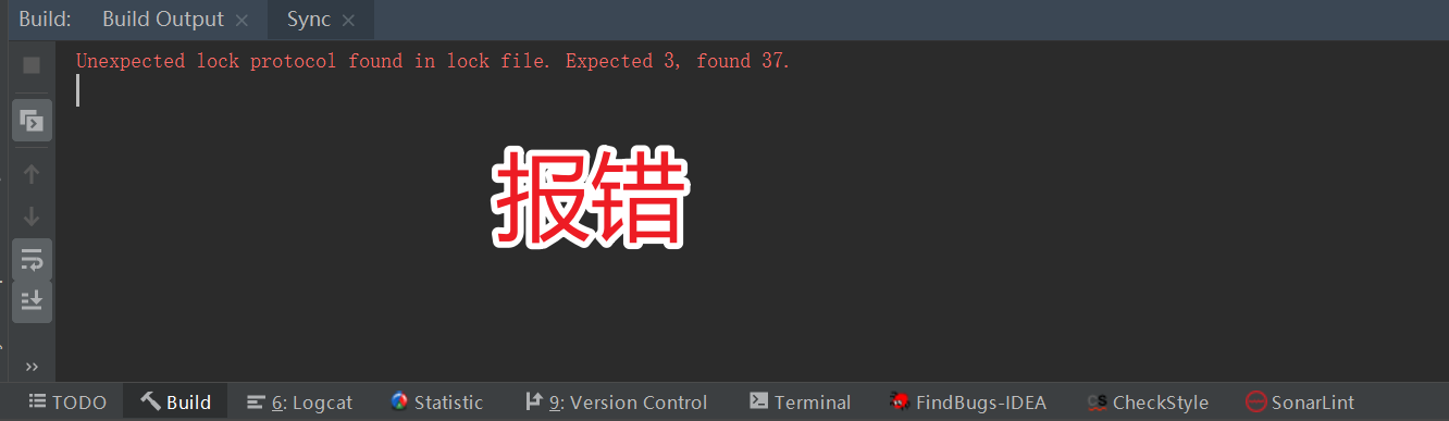 【我的Android进阶之旅】解决Android Studio编译：Unexpected lock protocol found in lock file. Expected 3, found ...