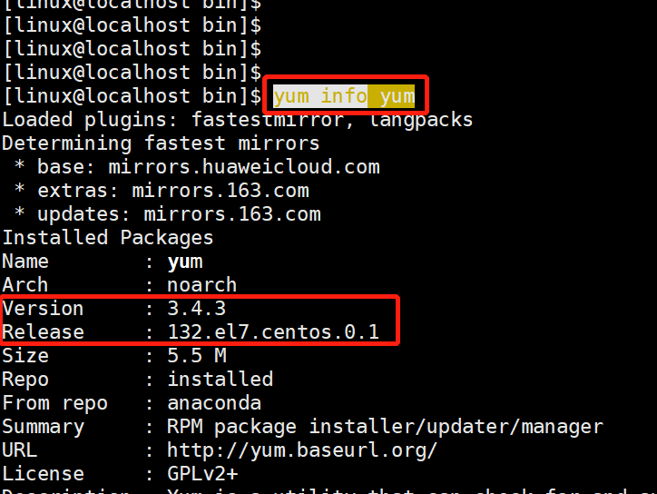yum版本信息查询及相关命令_yum 版本-CSDN博客