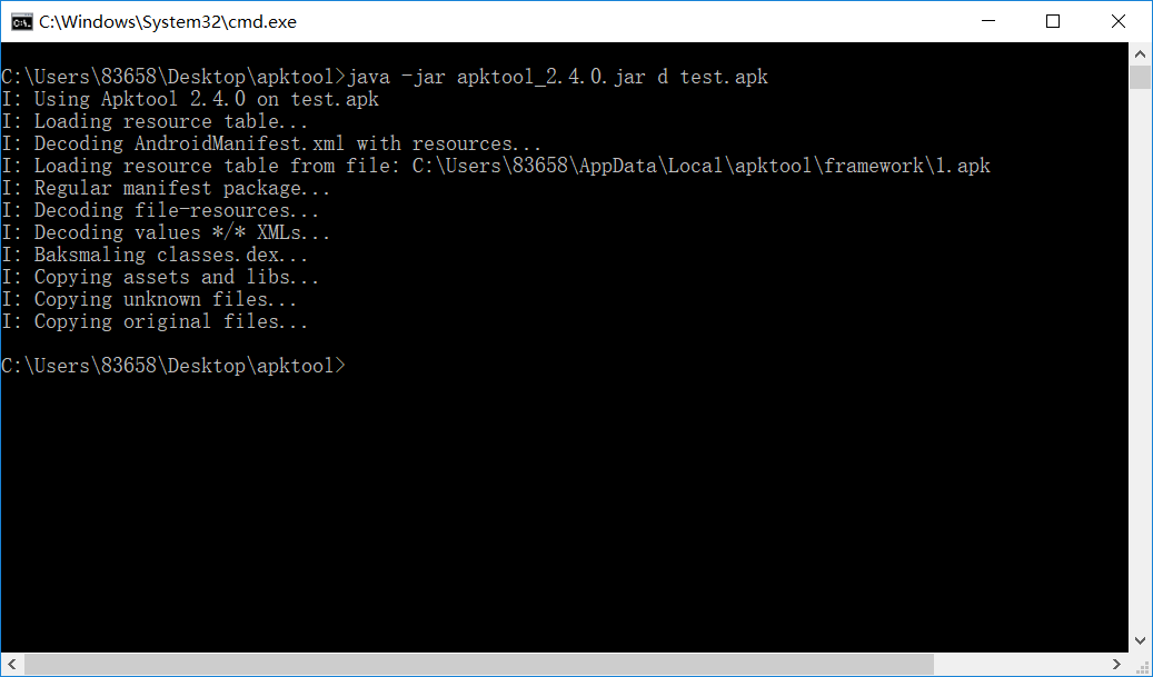 apktool 反编译 和 回编译的使用方法_apktool.jar回编译apk-CSDN博客