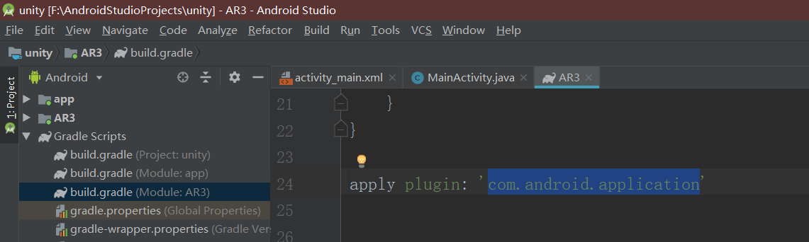 Unity3D项目导入Android Studio并利用Fragment显示_unity以android fragment显示-CSDN博客