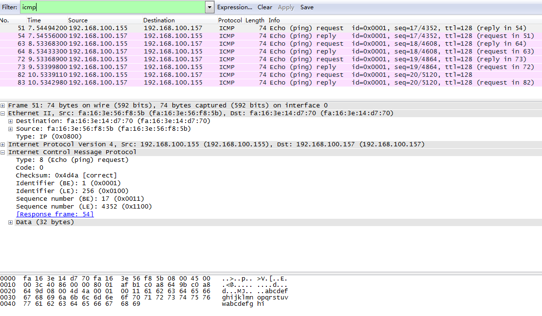 Wireshark抓包——ICMP协议分析_wireshark icmp-CSDN博客