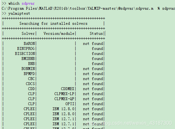 如何在matlab路径中安装yalmipmatlab R2014byalmip黄00的博客 Csdn博客