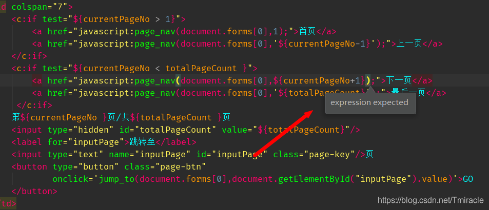 Idea中js函数中使用el表达式报错expression Expected以及参数underfined的问题md Csdn博客