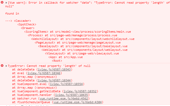 使用iview的Cascader 级联选择报错：Error in callback for watcher "data": "TypeError: Cannot read property ...