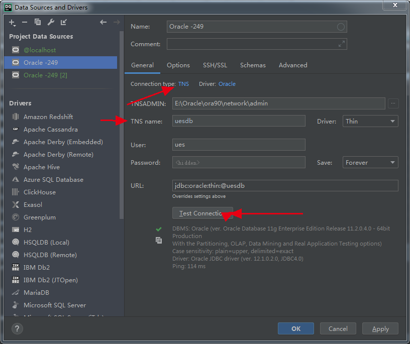 使用DateGrip连接Oracle数据库_datagrip配置tns-CSDN博客