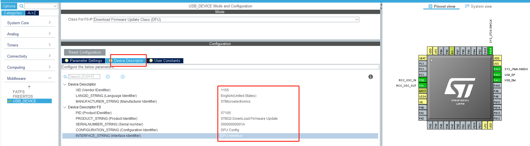 STM32 基础系列教程 28 - USB_DFU_stm32f103rbt6制作usbdfu-CSDN博客