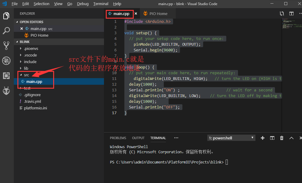 VSCode+PlatformIo IDE实现arduino IOT嵌入式编程---Wemos D1 Mini点亮板载LED灯_arduino wemos d1 platformio-CSDN博客