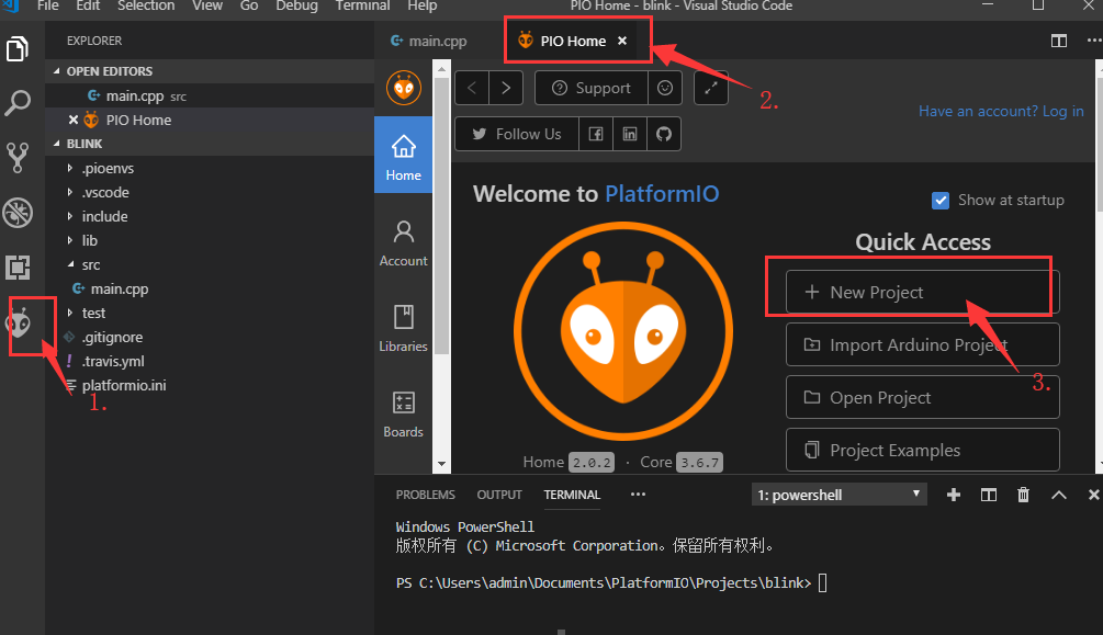 VSCode+PlatformIo IDE实现arduino IOT嵌入式编程---Wemos D1 Mini点亮板载LED灯_arduino wemos d1 platformio-CSDN博客