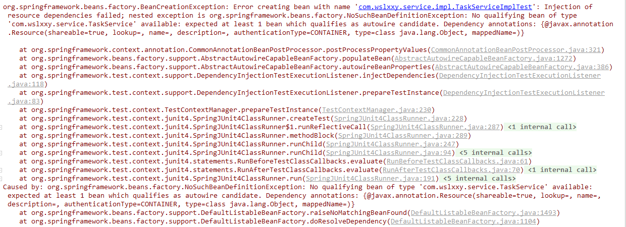 解决org Springframework Beans Factory Beancreationexception Error Creating Bean With Name‘xxx