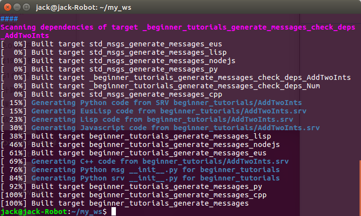 ROS学习过程中的错误记录1 - 创建ROS消息和ROS服务_rosconfiguring incomplete, errors occurred!-CSDN博客