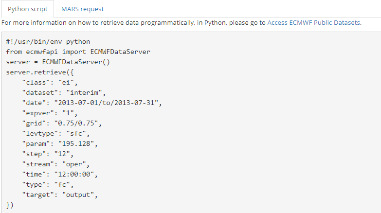 ECMWF 欧洲中期天气预报中心 下载长序列气象数据（温度，风场等）_ecmwf-api-client-python.tgz-CSDN博客
