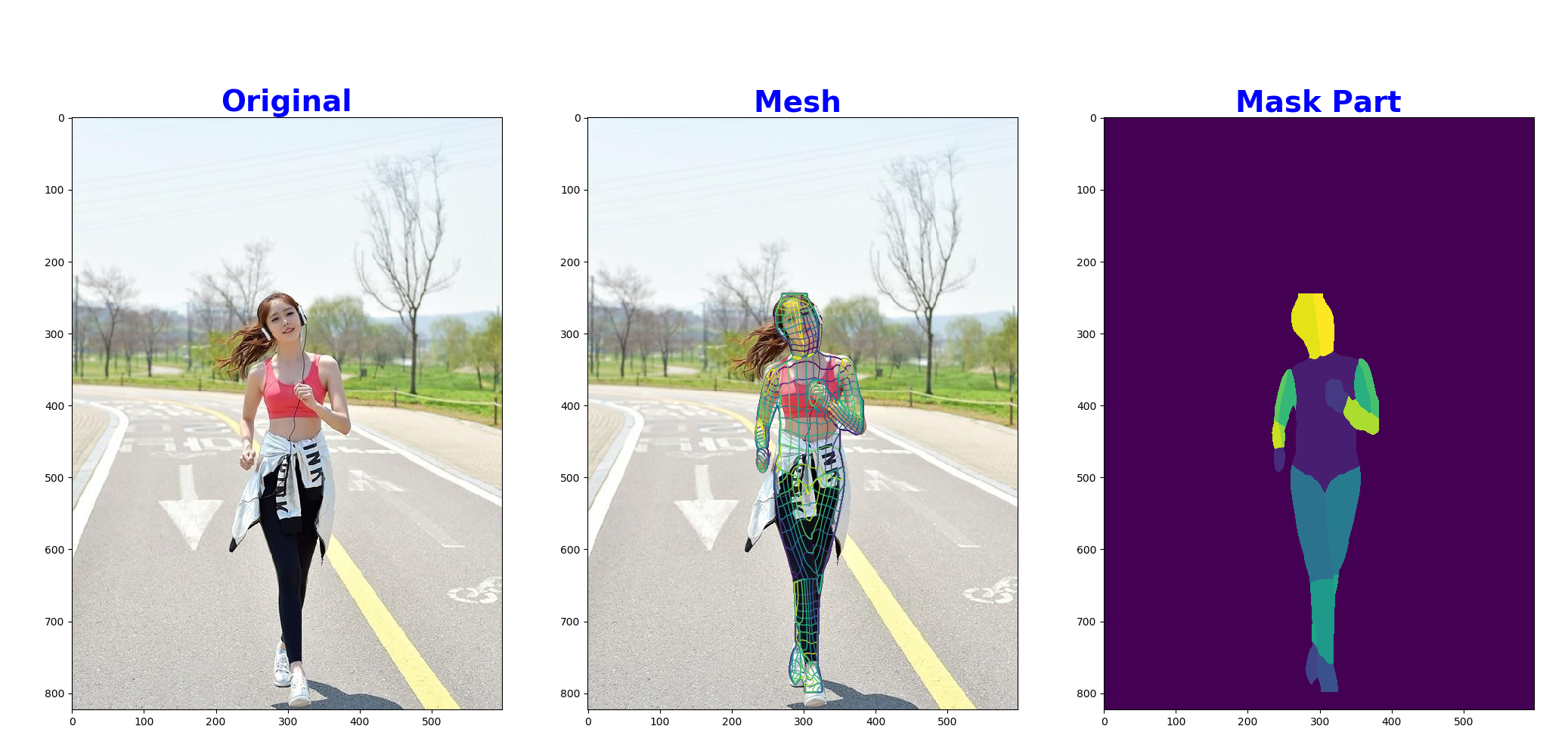 DensePose Pytorch实现 FaceBook 三维立体 3D 人体姿态估计 人体姿态迁移 姿态识别 动作识别_densepose ...