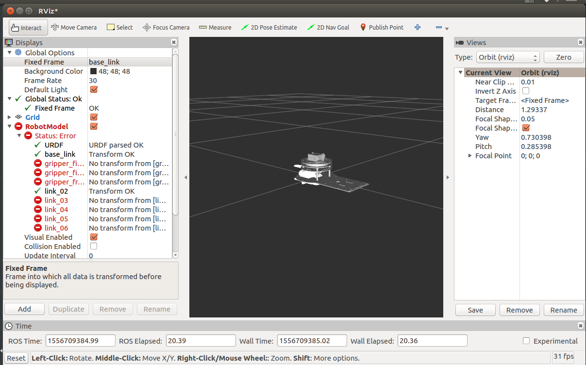 六自由度机械臂ROS+Rviz+Arbotix控制器仿真-CSDN博客