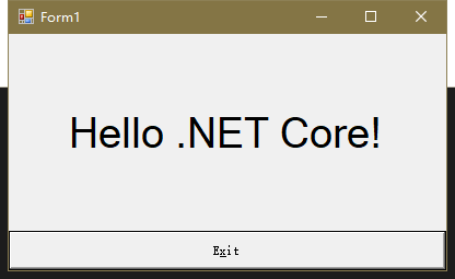 .net core WinFrom桌面应用程序 初体验_net core winform-CSDN博客