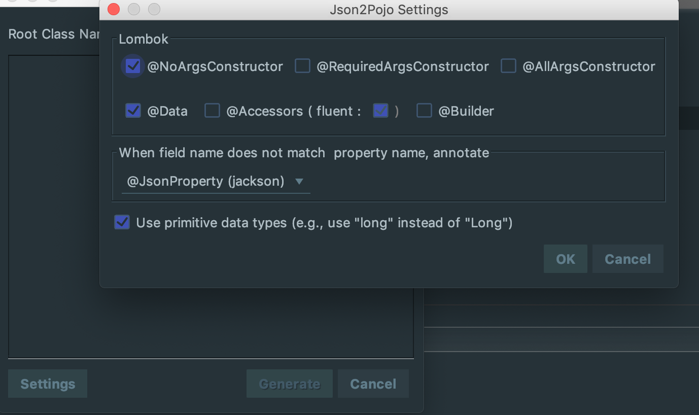 Idea中通过json生成带lombok的pojo Idea Json转pojo Csdn博客