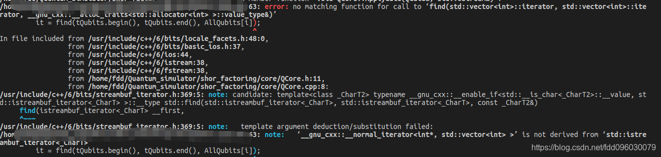 C Vector Find Error No Matching Function For Call To ‘find Std