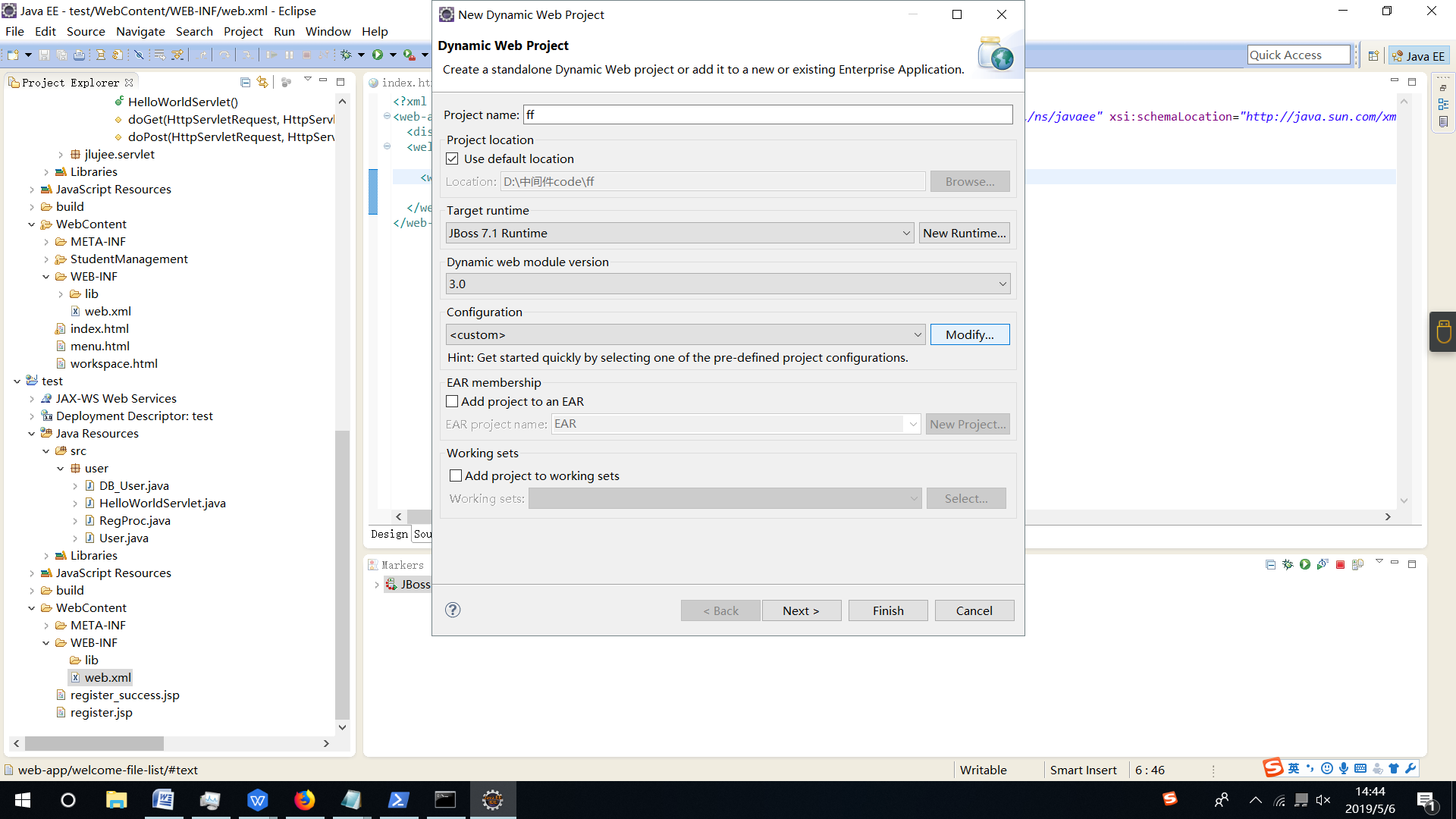 eclipse-jee创建项目相关问题_单击下面蓝色超链接,选择tomcat类型-CSDN博客