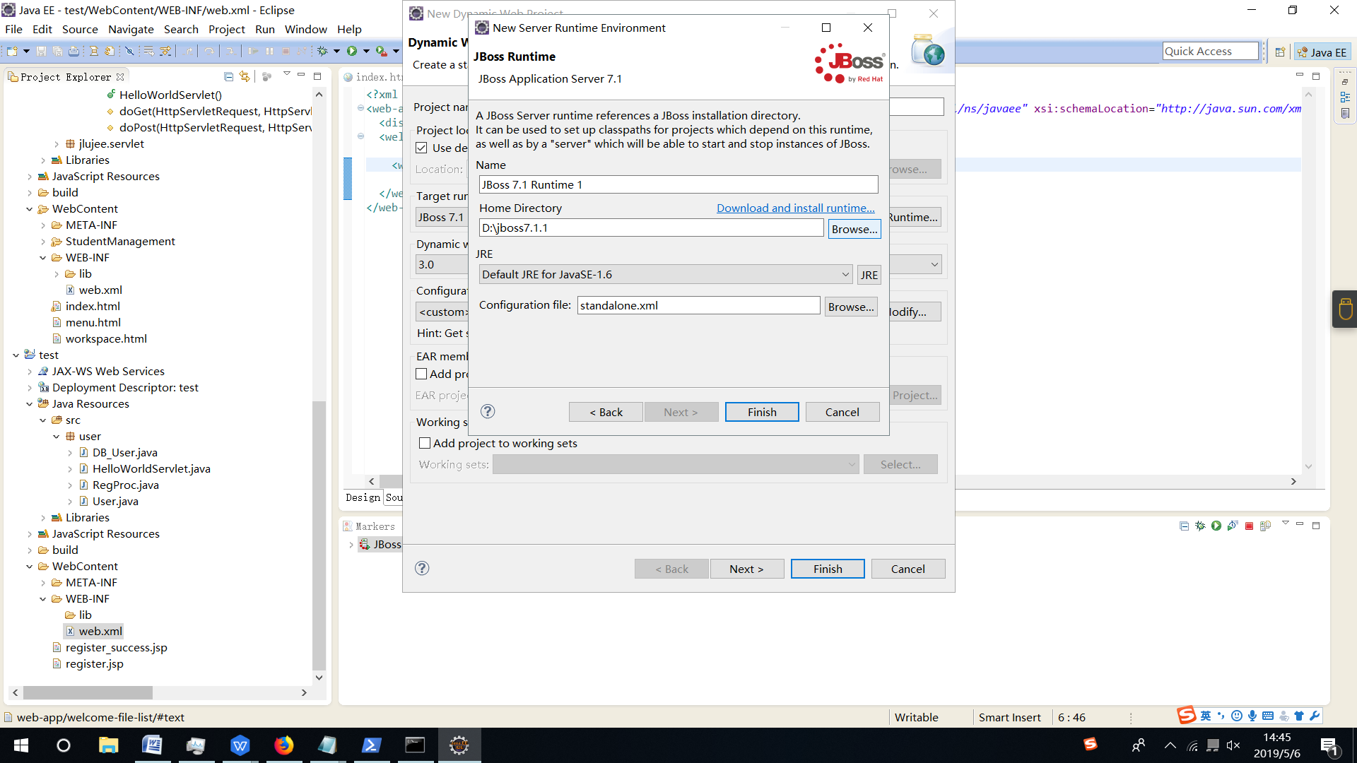eclipse-jee创建项目相关问题_单击下面蓝色超链接,选择tomcat类型-CSDN博客
