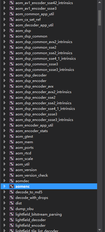 AV1测试软件AOM的编译和使用——window下VS解决方案生成_av软件-CSDN博客
