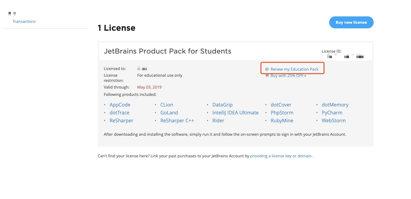 JetBrains学生包续期_renew my education pack-CSDN博客
