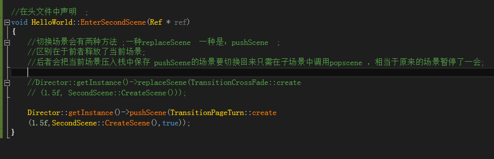 Cocos2dx 学习笔记——跳转场景cocos2d点击按钮场景跳转 Csdn博客 