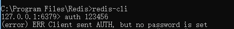 redis密码错误：连接redis报此错误：ERR Client sent AUTH, but no password is set_redis auth (error) err client ...