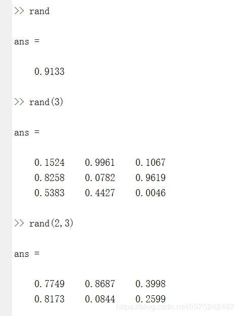 matlab中产生随机数的函数_matlab产生-1到1的随机数-CSDN博客