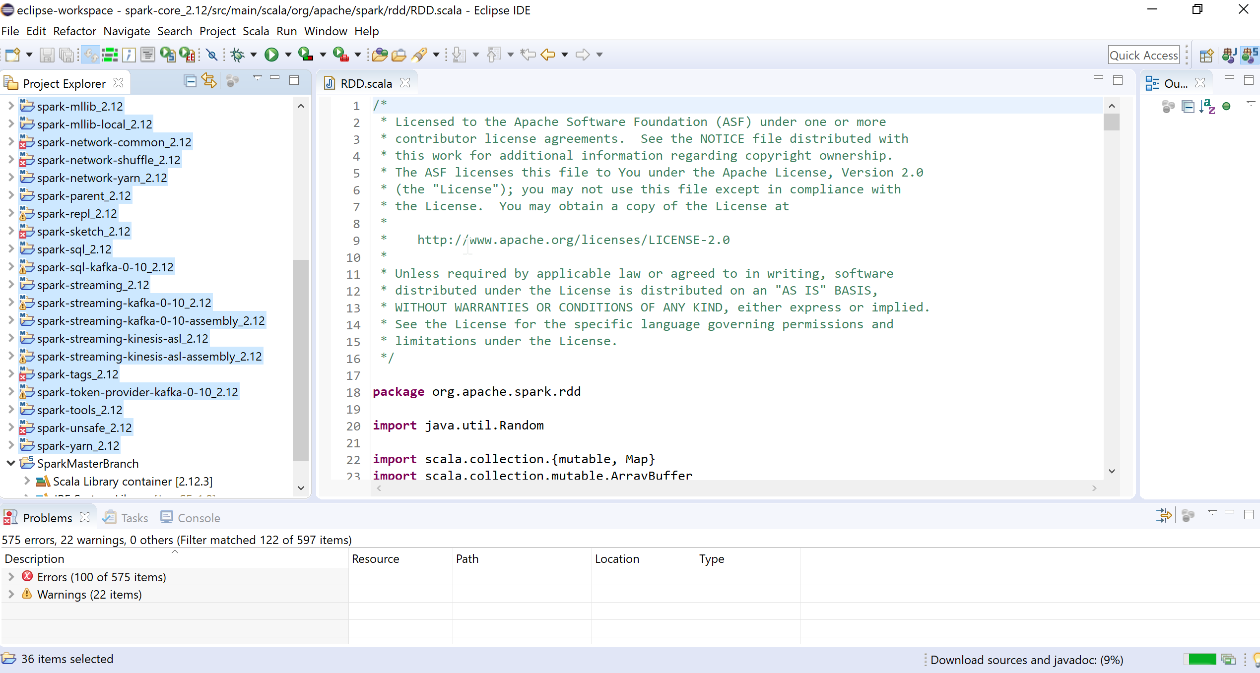Win10里的Eclipse（Java IDE）工具下读Spark源代码--复杂版_ecplise下载spark插件-CSDN博客