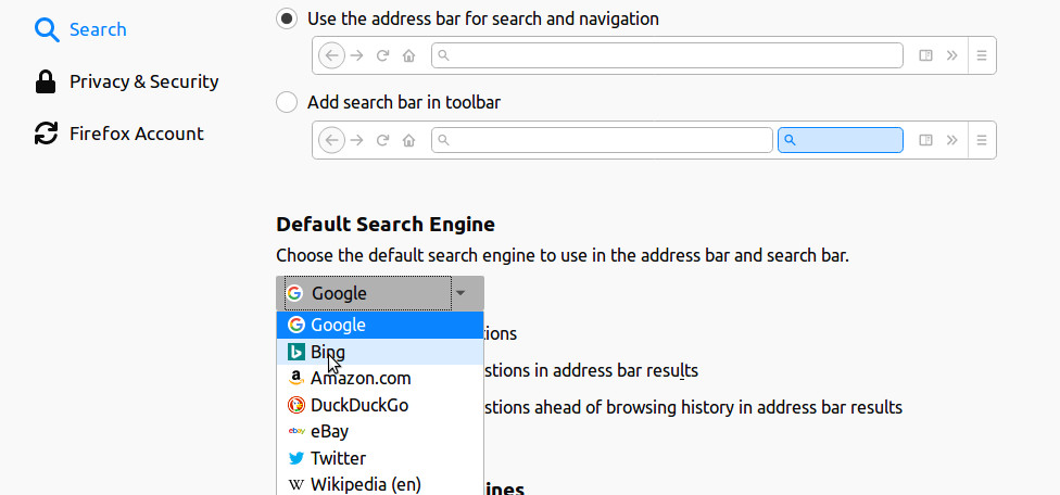 ubuntu 更改浏览器搜索引擎_ubuntu18.04 火狐更改默认搜索引擎-CSDN博客
