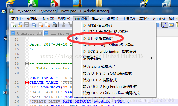 Plsql导入sql文件中文乱码解决办法 Csdn博客