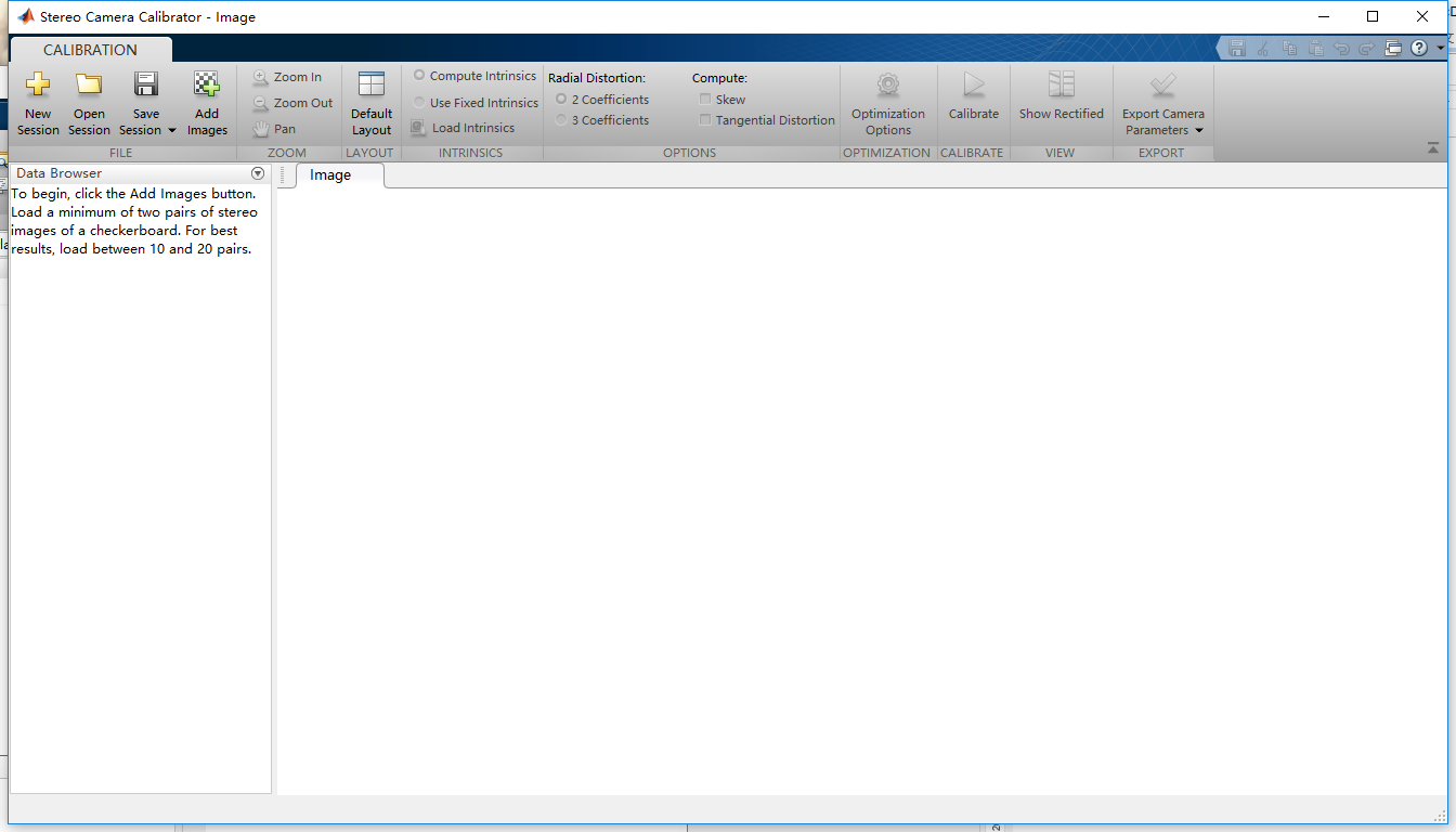 Matlab R2018a 使用自带stereoCameraCalibrator进行相机标定_stereo camera calibrator模块应用-CSDN博客