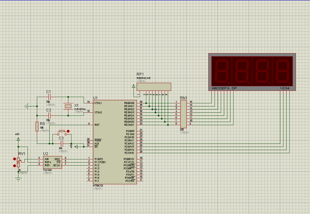 51单片机：TLC549测量电压，并将测量值显示在数码管上_51单片机检测电压值并显示-CSDN博客