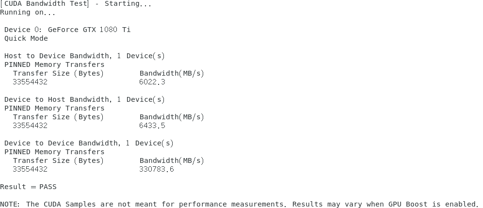 【环境搭建】 测试gpu的bandwidth；p2p的bandwidth测试；以及使用DeepBench测试conv、矩阵乘法的运算能力 ...