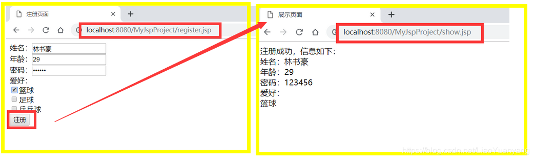 使用jsp完成简单的页面注册,并返回注册信息注册成功页面jsp代码 Csdn博客