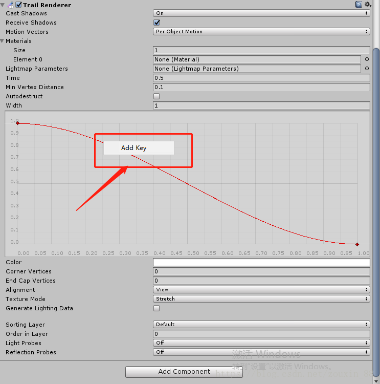Unity中轨迹组件Trail Renderer_trail renderer怎么设置初始速度-CSDN博客