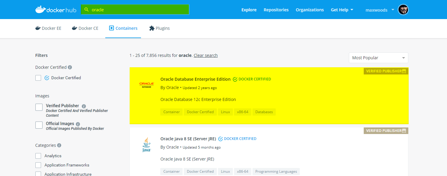 Oracle数据库官方Docker镜像_oracle 12.2 镜像下载地址-CSDN博客
