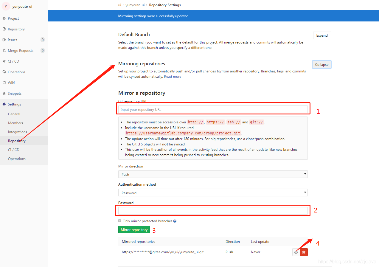 Gitlab项目仓库自动同步到github或者码云giteegitlab 自动备份gitee Csdn博客