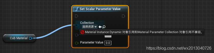 Ue4动态材质实例,提示material Instance Dynamic 对象引用和material Parameter Collection 对象引用不兼容 Ue对象引用不兼容 Csdn博客