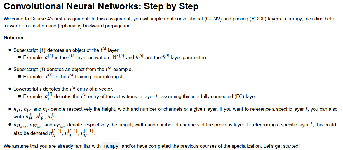 深度学习-卷积神经网络 吴恩达第四课第一周作业1答案(Convolutional Neural Networks: Step by Step)_深度学习 第四门课第一周习题-CSDN博客