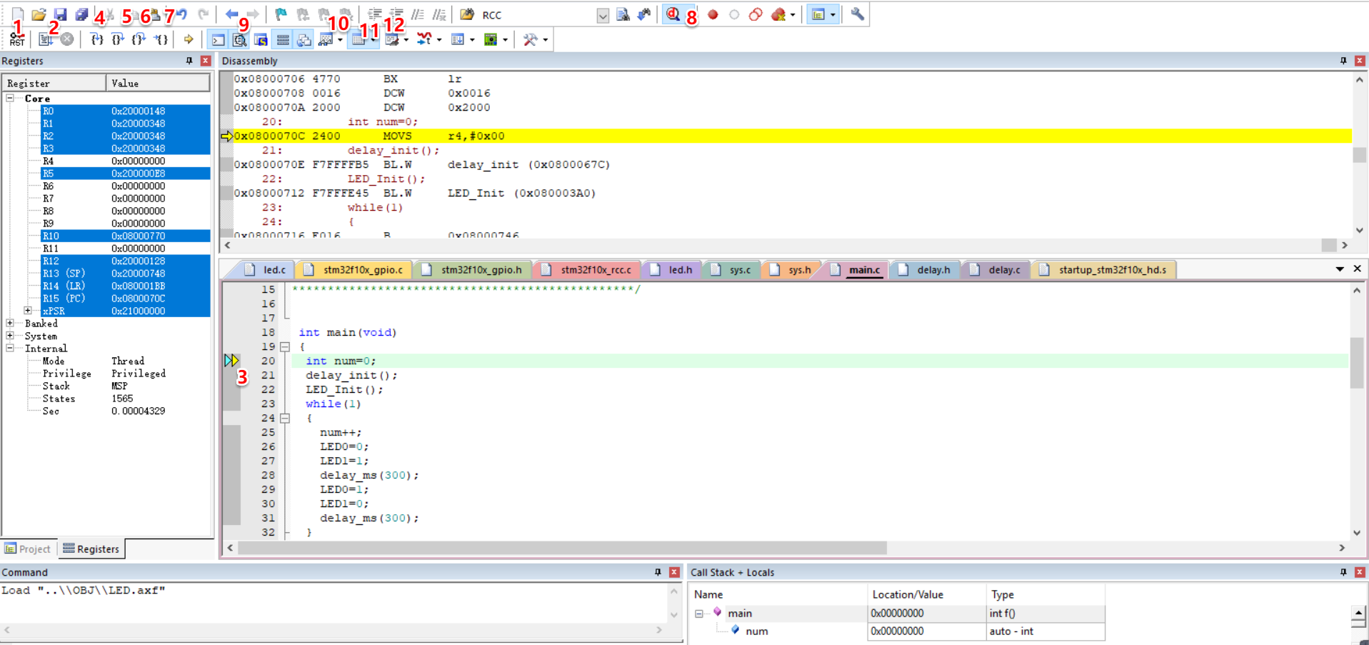 Keil软件仿真_keil仿真如何直接到最后结果-CSDN博客