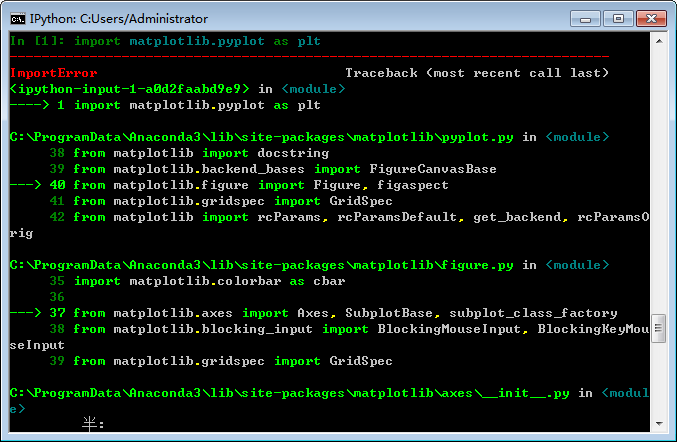Python37中导入包错误module Not Founderror No Module Named Matplotlibimage 解决方法
