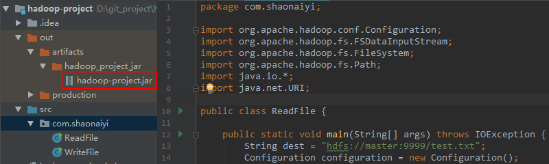 IntelliJ IDEA实现Hadoop读写HDFS文件（非Maven、离线版）_怎么用idea查看hdfs文件数据条数-CSDN博客