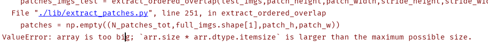 ValueError: array is too big; 数组太大错误_valueerror: array is too big; `arr.size * arr.dtyp-CSDN博客