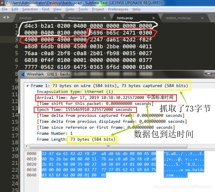 Wireshark文件pcap的格式详细解析有实例(global Header、packet Header)wireshark Cap说明 Csdn博客