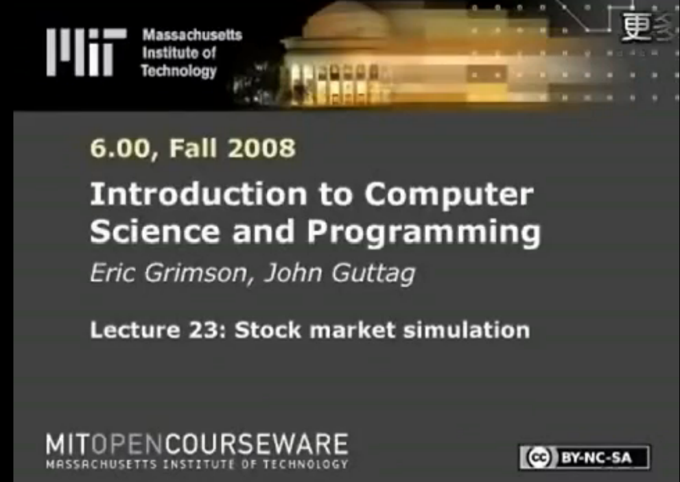 MIT麻省理工计算机科学及编程导论观后感及资源分享_麻省理工计算机导论课程的认知-CSDN博客