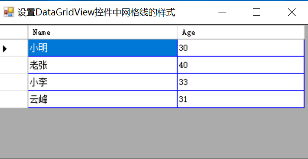 c#-设置DataGridView控件中网格的颜色，字体，数据显示格式，文本对齐方式_winform中的datagradview的所有单元格 ...