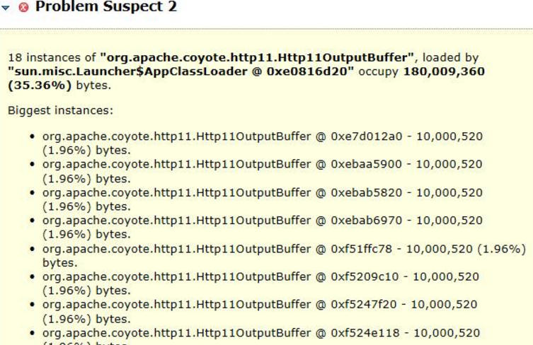 记一次内存溢出分析-Http11OutputBuffer-CSDN博客