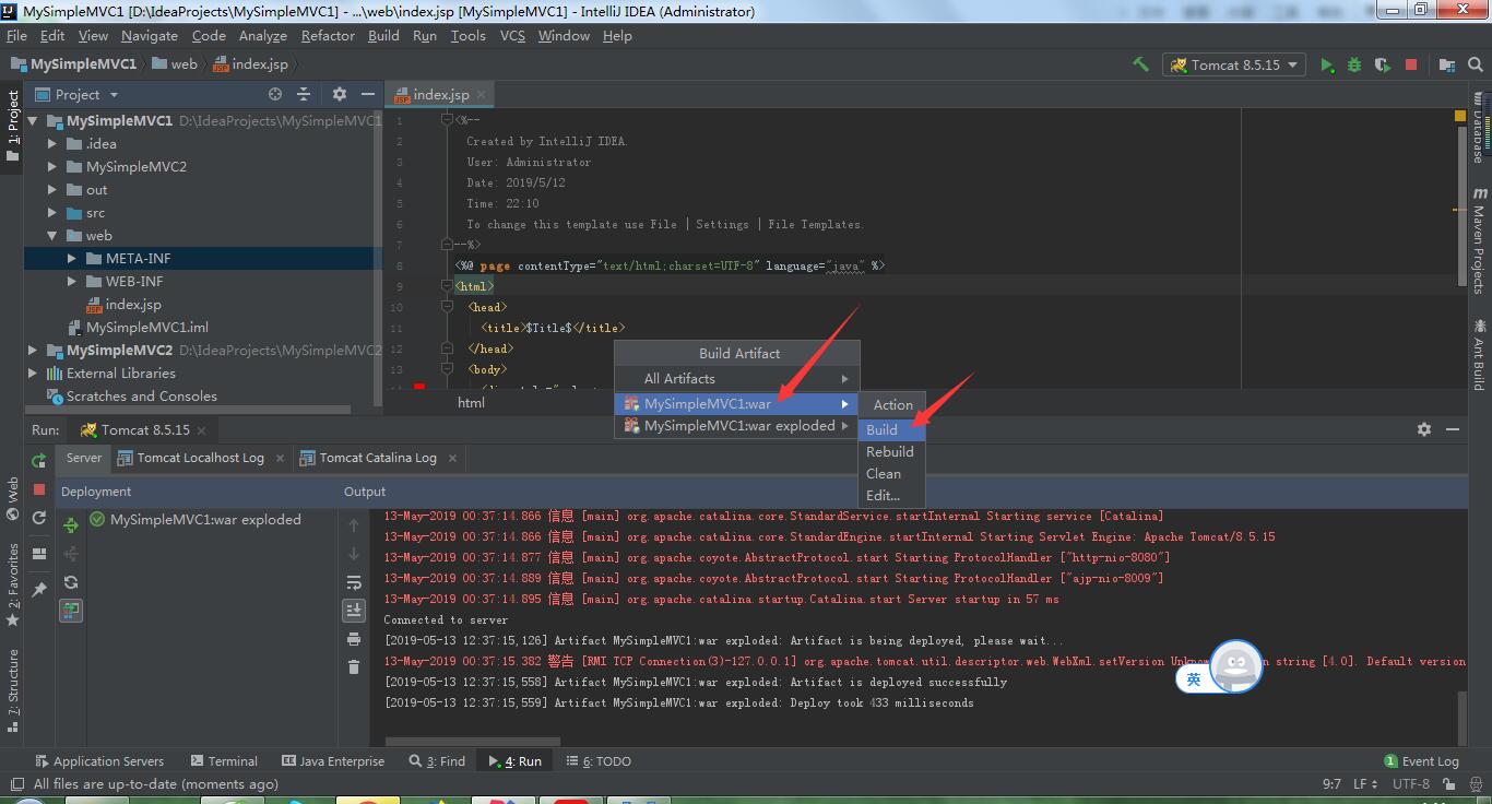 使用IDEA打包war包，并部署到Tomcat中（原创转载请附上博文链接）_idea怎么生成一个tomcat可用的war包-CSDN博客