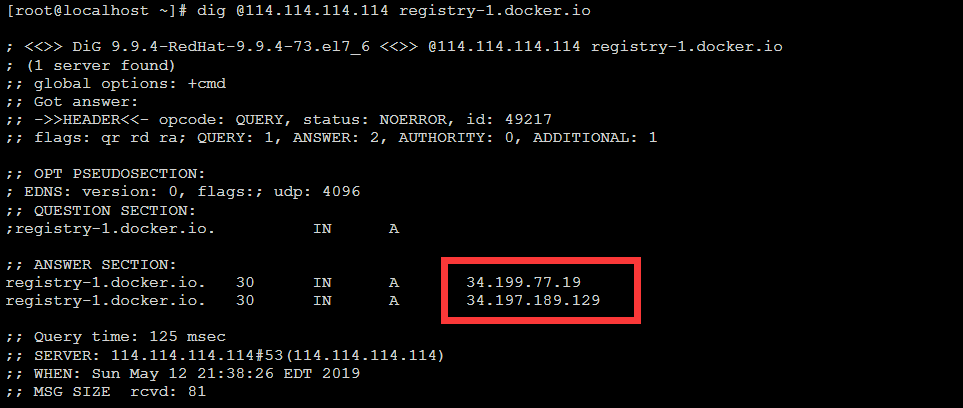 【Docker】报错：Get https://registry-1.docker.io/v2/: dial tcp: lookup registry-1.docker.io: no such ...